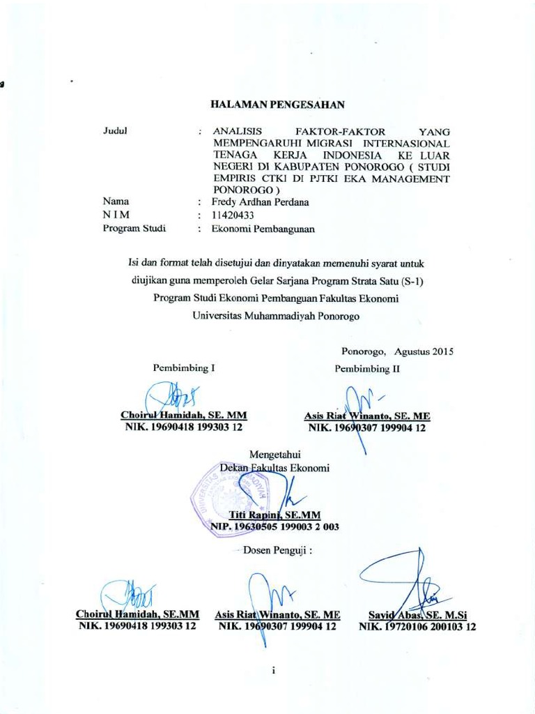 Bagian Awal Skripsi | PDF