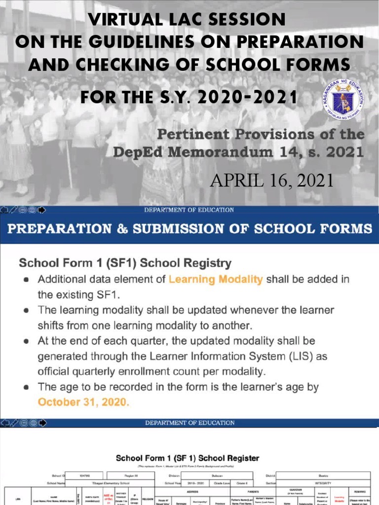 LAC SESSION On Preparation and Checking of Forms | PDF | Faq | Body ...