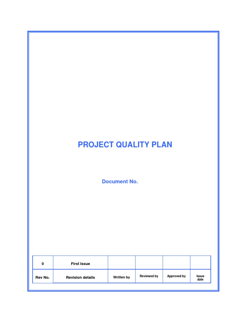Project Quality Management Plan | PDF | Quality Assurance | Project ...