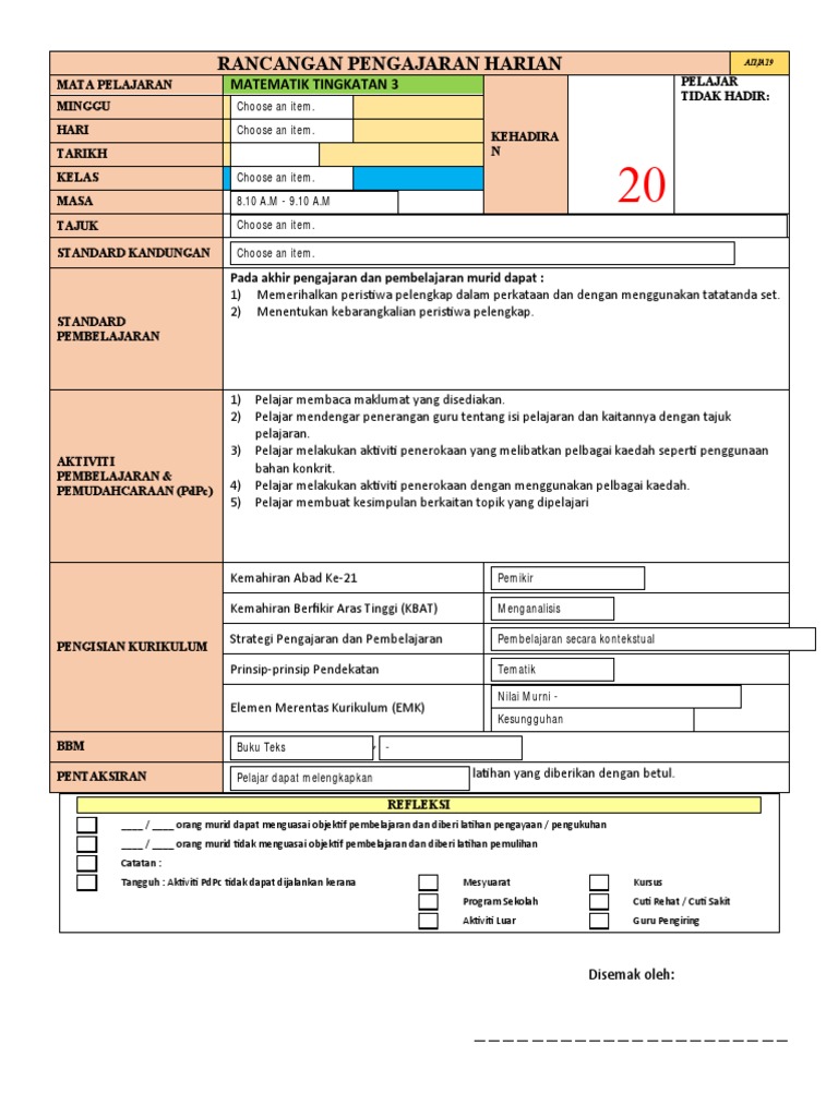 Erph 2019 Tingkatan 3 | PDF