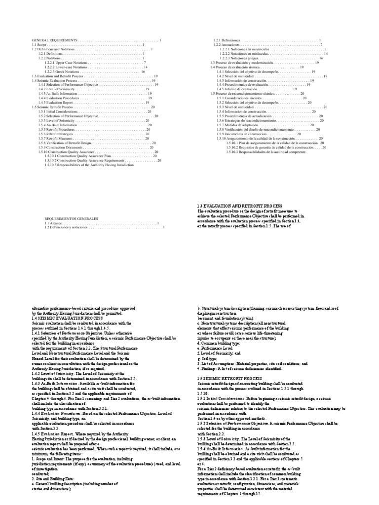 Capitulo 1-Asce 41-17 | PDF | Ingeniería Sísmica | Temblores