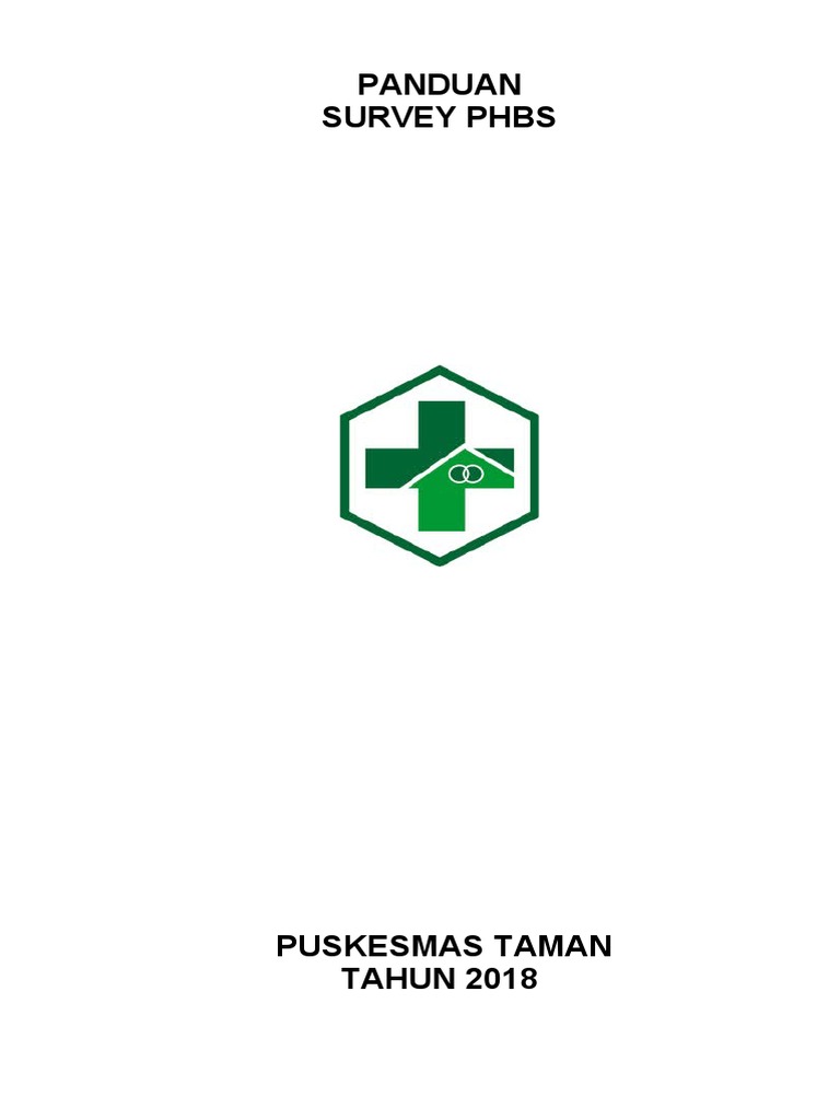 Panduan Survey PHBS Puskesmas Taman 2018 | PDF | Kesehatan Holistik | Gaya Hidup
