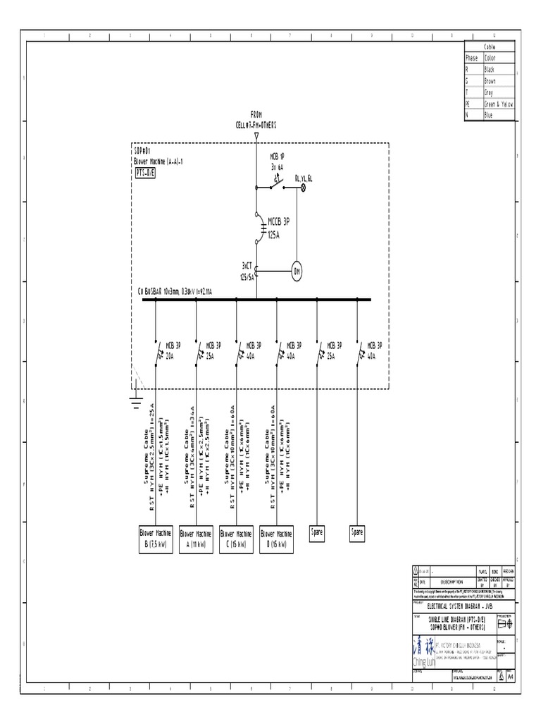 MCB and MCCB Single Line Diagram | PDF