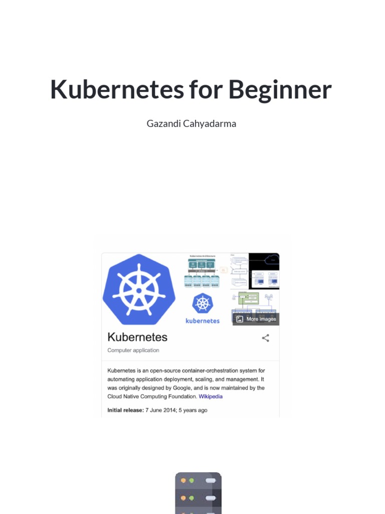(Dev C) Kubernetes For Beginner | PDF | Operating System Technology ...