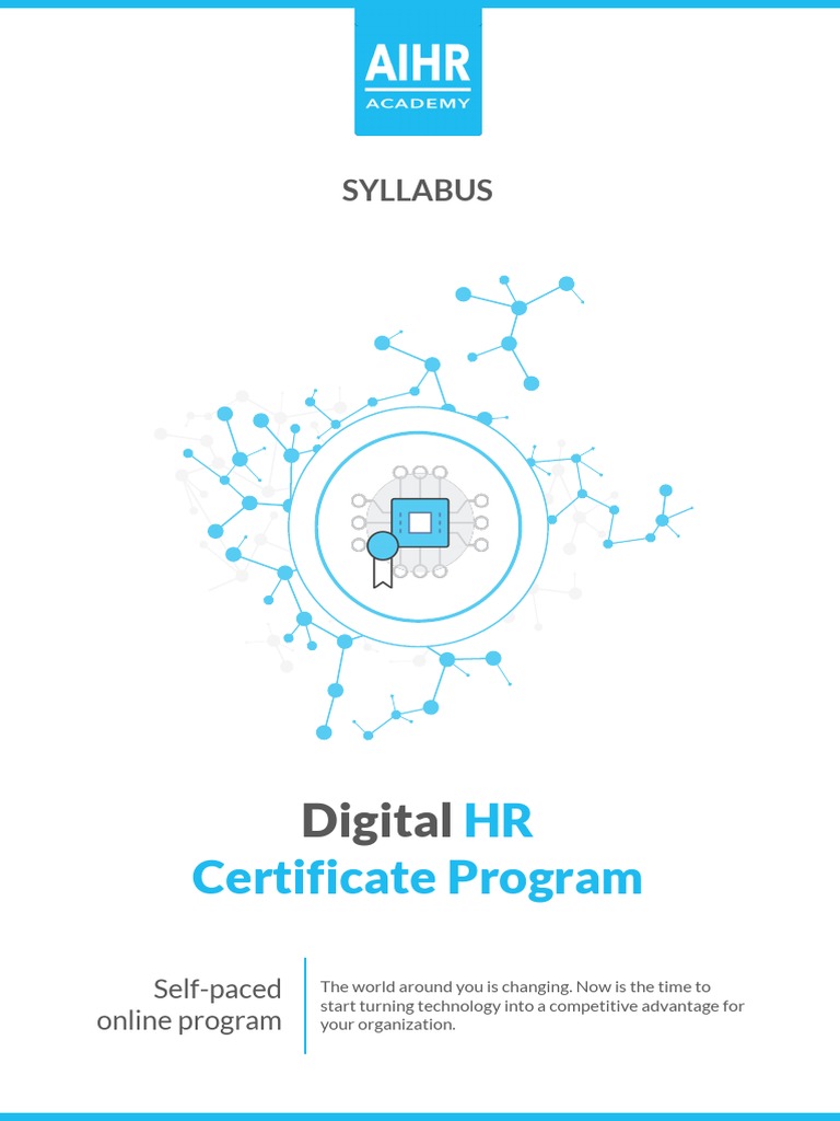 Digital HR Certificate Program | PDF | Design Thinking | Human Nature