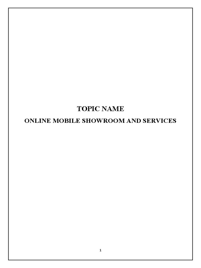 Online Mobile Showroom and Services | PDF | Software Testing | Php