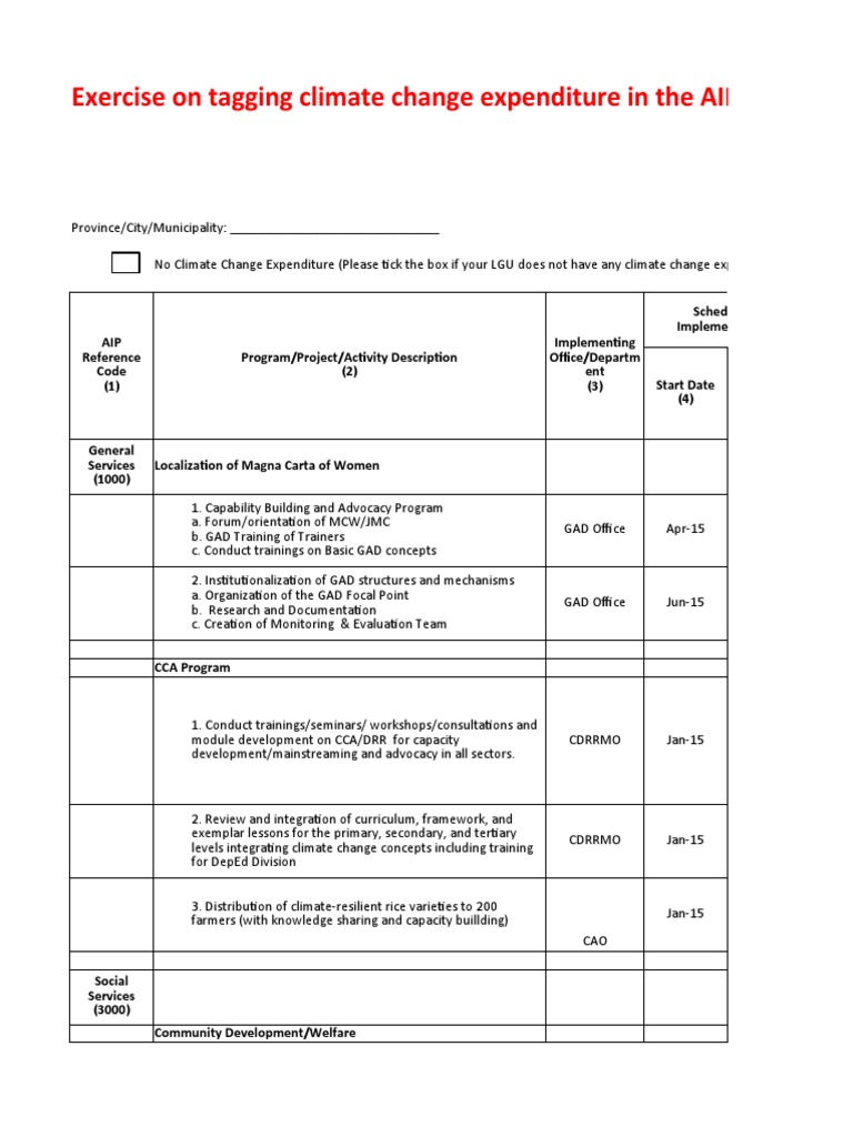 002a - Sample AIP For CCET Exercise | PDF | Emergency Management ...