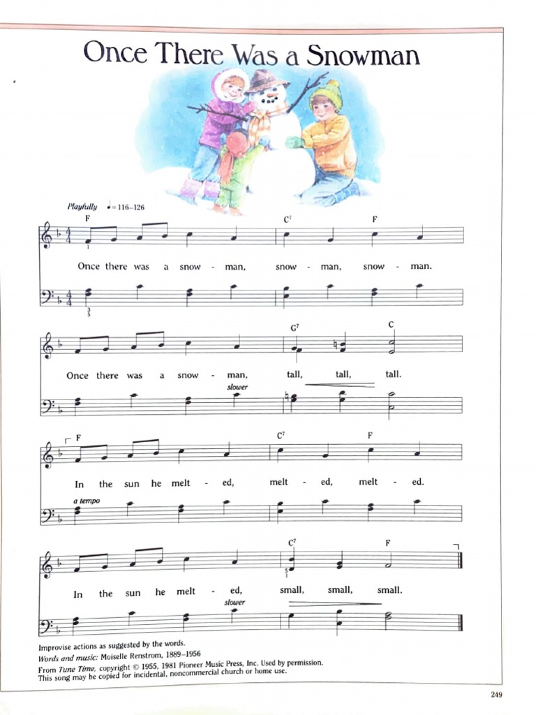 Once There Was A Snowman | PDF
