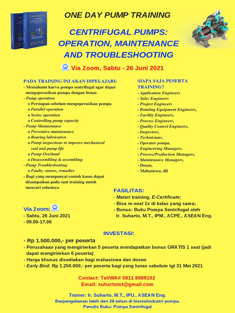 Centrifugal Pump-Operation, Maintenance & Trouble Shooting | PDF
