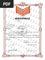 Sertifikat TKK Penggalang (Contoh) | PDF