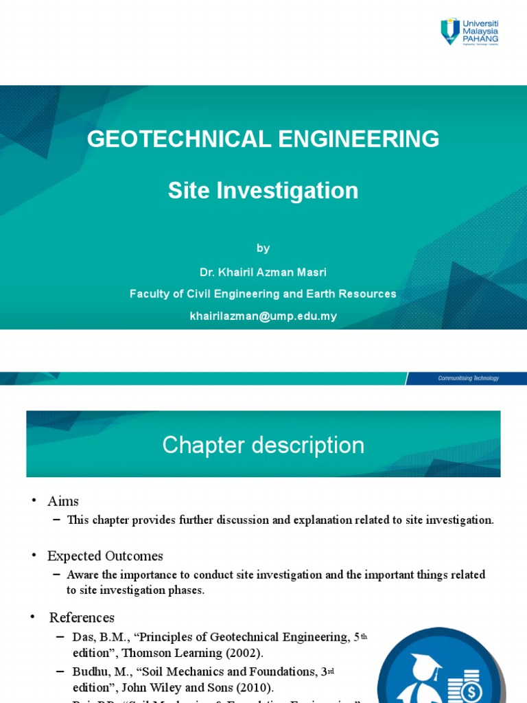 1 BAA3513 Site Investigation | PDF | Civil Engineering | Geotechnical ...