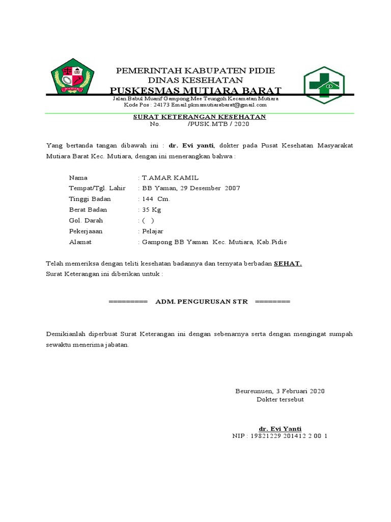 Kode Pos Puskesmas Mutiara Barat | PDF