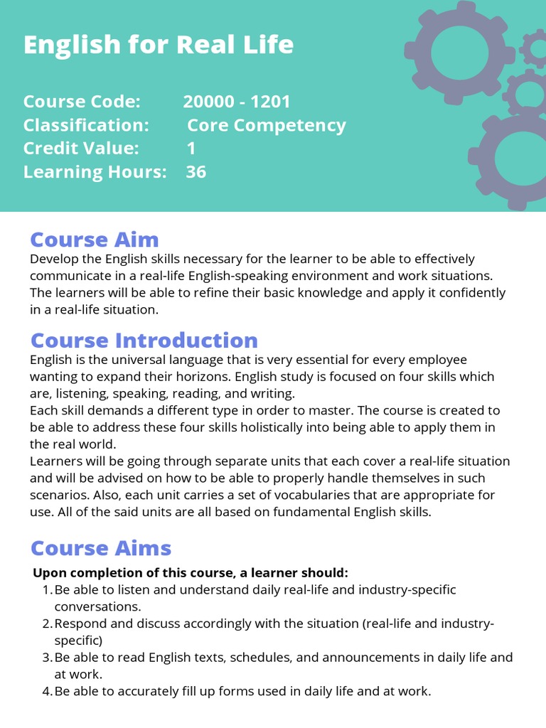 English For Real Life | PDF | Question | Vocabulary