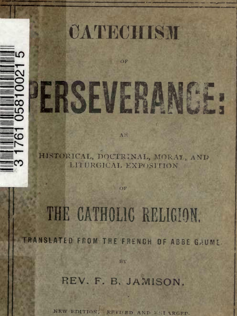 Catechism of Perseverance (Of The Catholic Religion) | PDF | Catechism ...