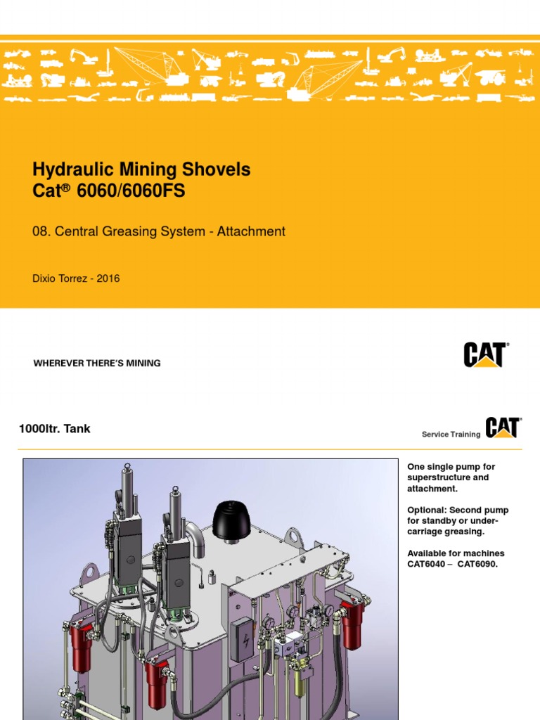 Hydraulic Mining Shovels Cat 6060/6060FS: 08. Central Greasing System ...