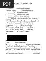 Primary 2 English Exam | PDF