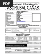 Curriculum - Modelo de Curriculum Venezuela 2014 | PDF | Crecimiento ...