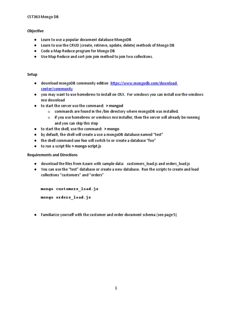 hw4 mongoDB | PDF | Mongo Db | Map Reduce hw4 mongoDB | PDF | Mongo Db | Map Reduce