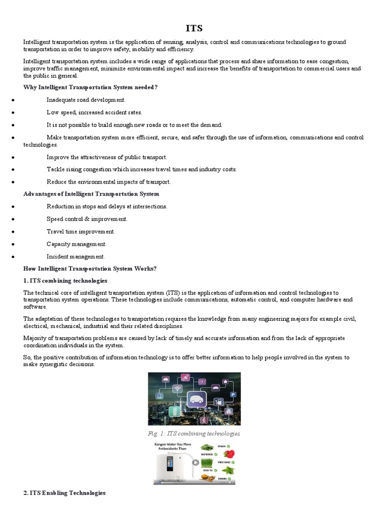 Intelligent Transport System | PDF | Traffic | Transport