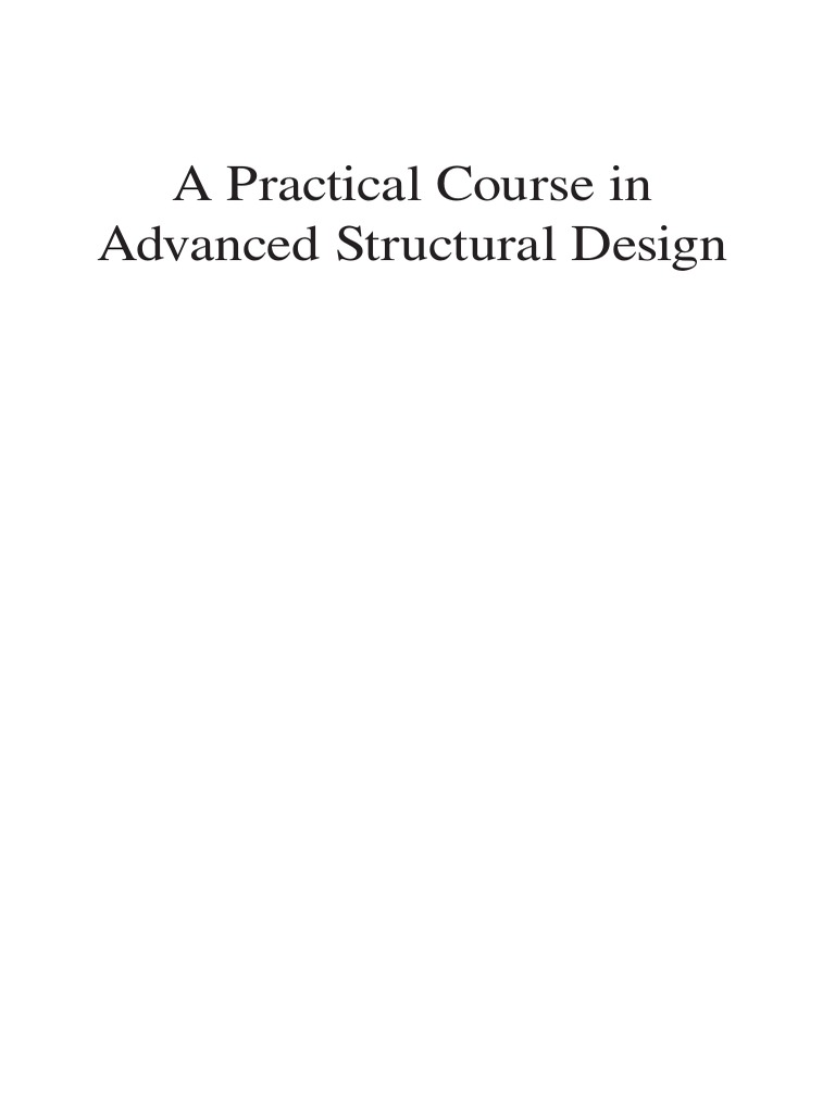 A Practical Course in Advanced Structural Design | PDF | Earthquake ...