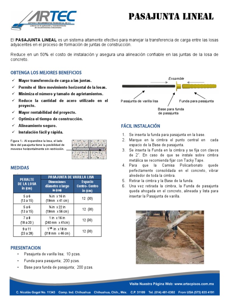 Pasajunta Lineal Con Camisa Artek | PDF | Science | Ingeniería