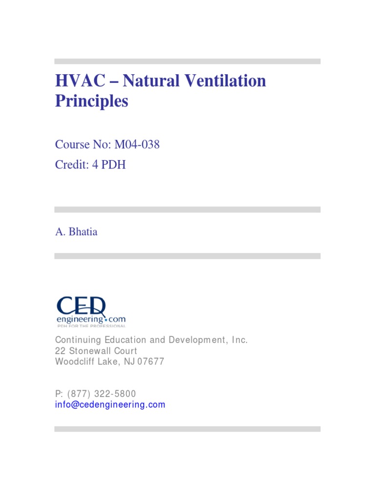 HVAC - Natural Ventilation Principles R1 | Download Free PDF ...
