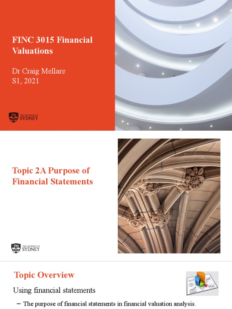 Lecture 2A Purpose of Financial Statements | PDF | Financial Statement ...