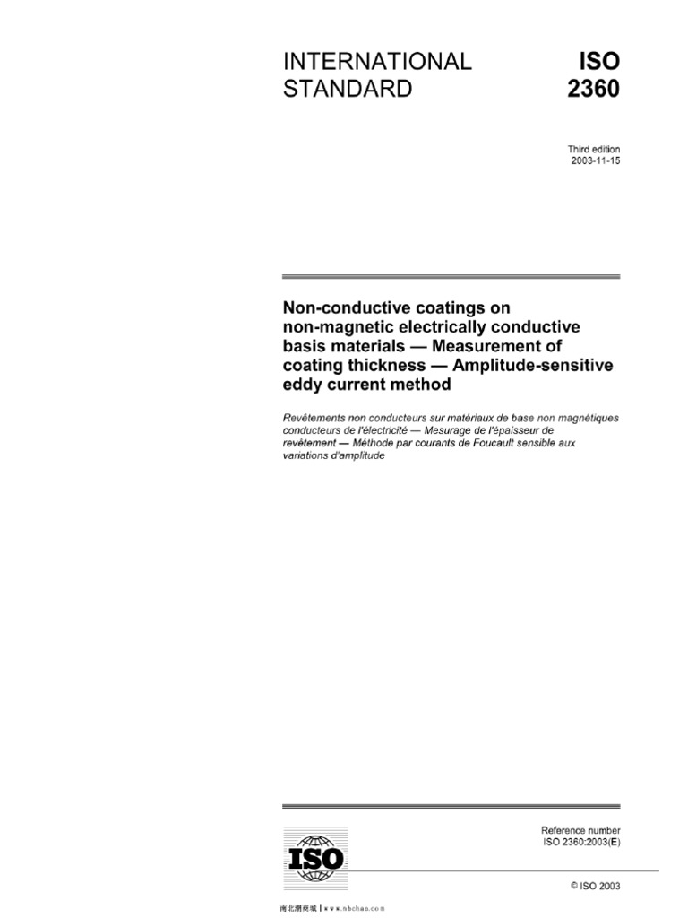 Iso 2360 - 2003 | PDF