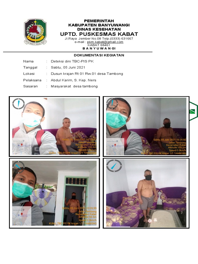 Contoh LHK Dokumentasi Foto TBC Juni 21 | PDF