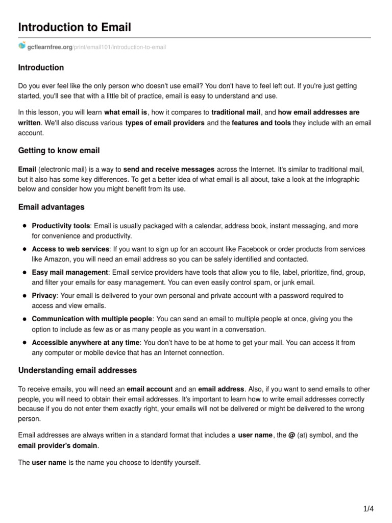 Email Basics and Features Explained | PDF | Gmail | Email Address