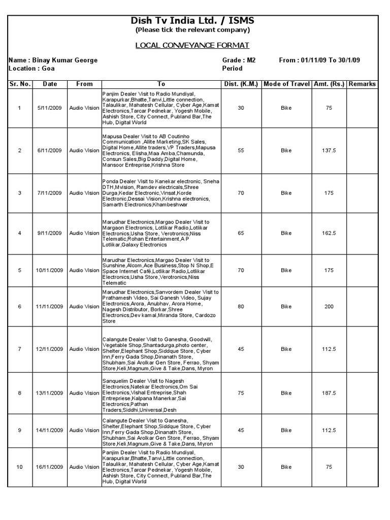Local Conveyance Claim Format | PDF | Information And Communications Technology | Electrical ...