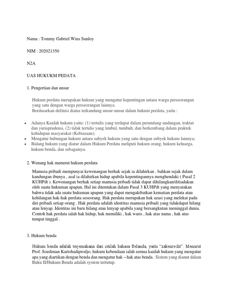 Uas Tommy Perdata | PDF