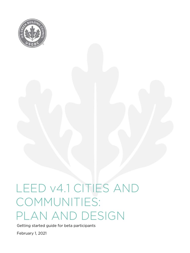 LEED v4.1 Cities and Communities Plan and Design Guide | PDF ...