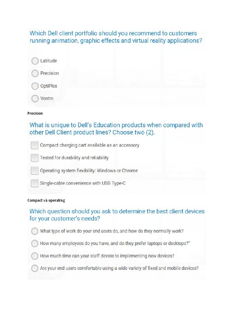 Client Devices Portfolio Overview | PDF