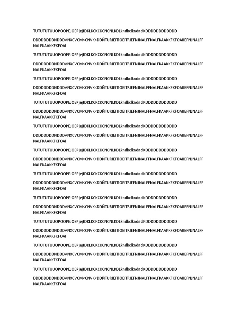 Nonsensical Text Document | PDF | Computers