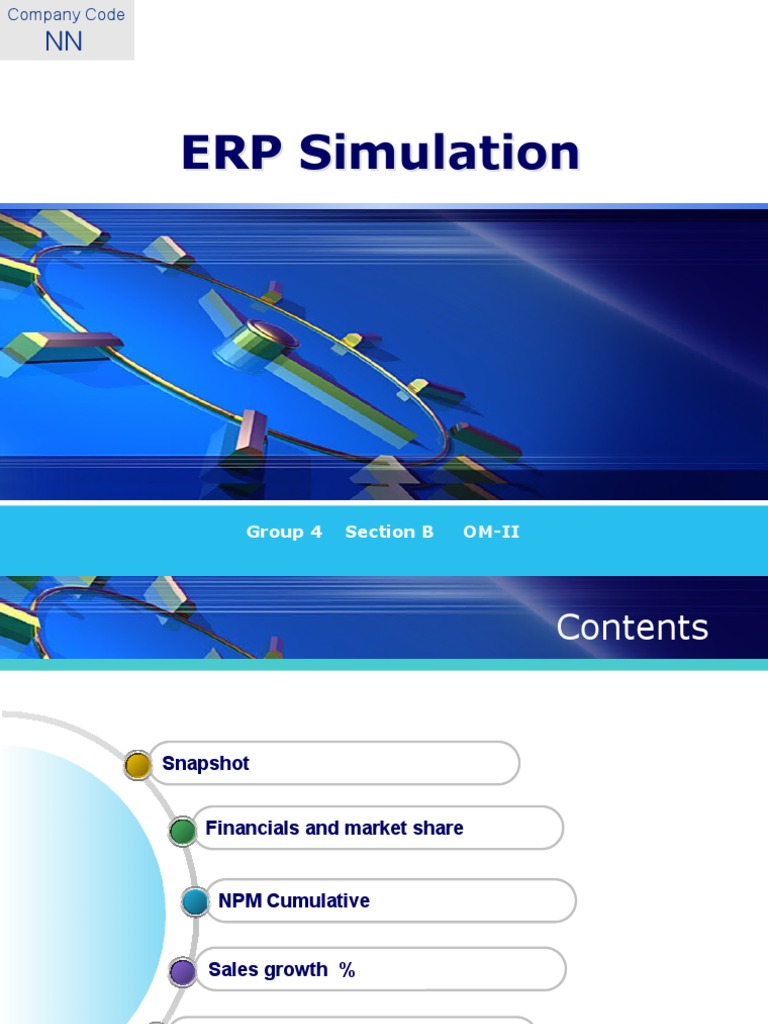 Group4 NN ERP Simulation | PDF | Inventory | Expense