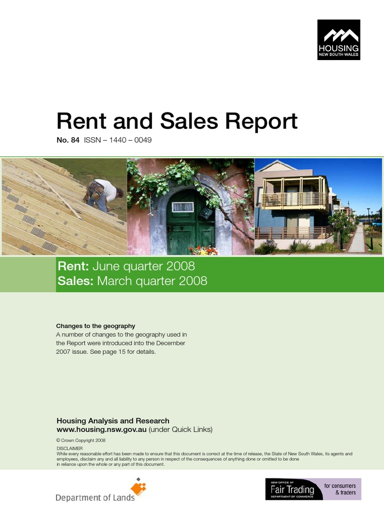 Rent and Sales Report | PDF | Sydney | Business