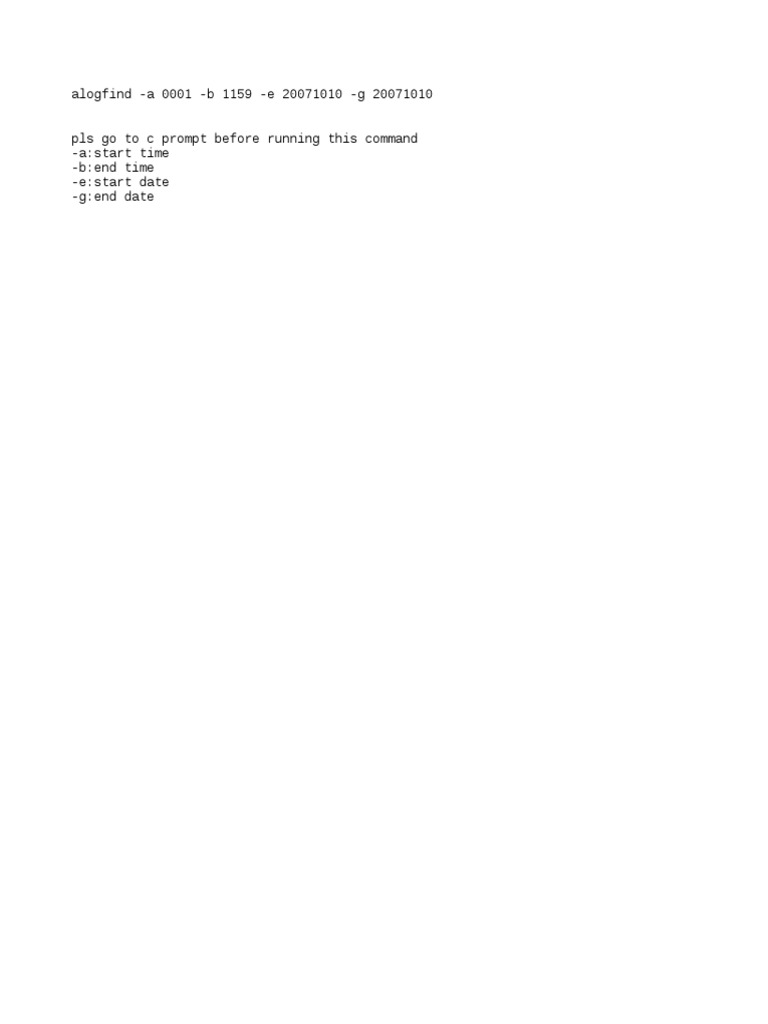 BSC Log - Output CMD | PDF
