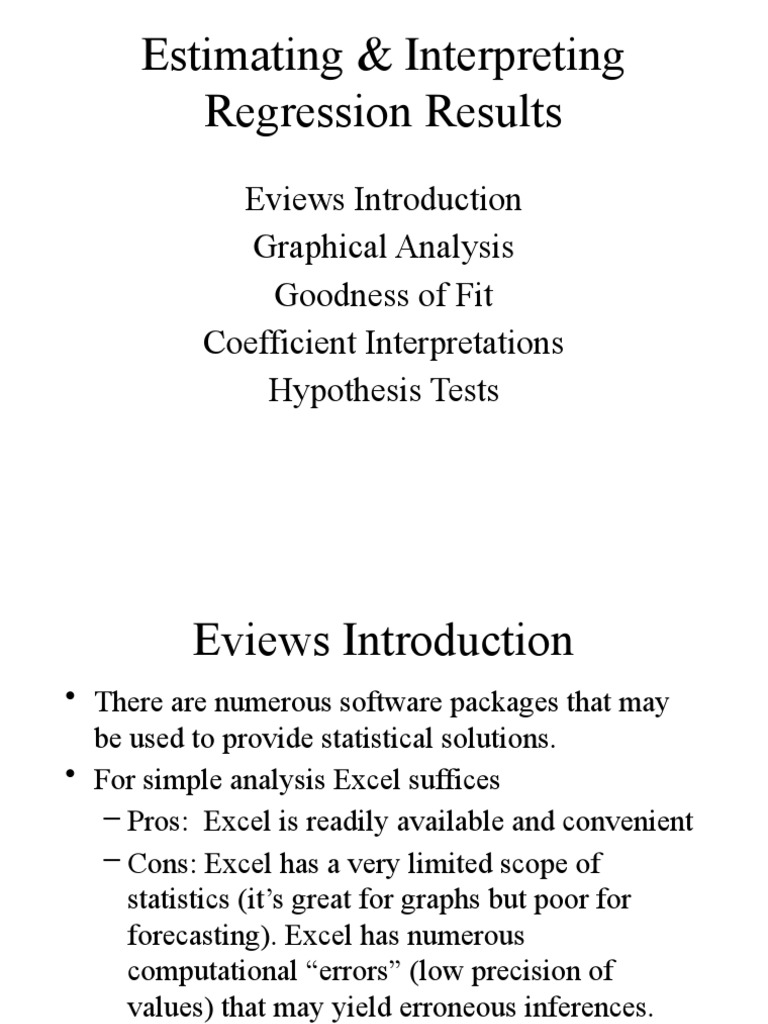 Regression Interpretation | PDF | Regression Analysis | F Test