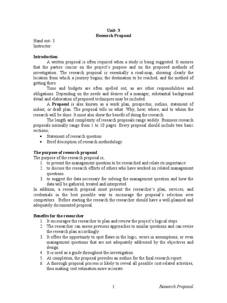Unit - 5 Research Proposal | PDF | Data Analysis | Question