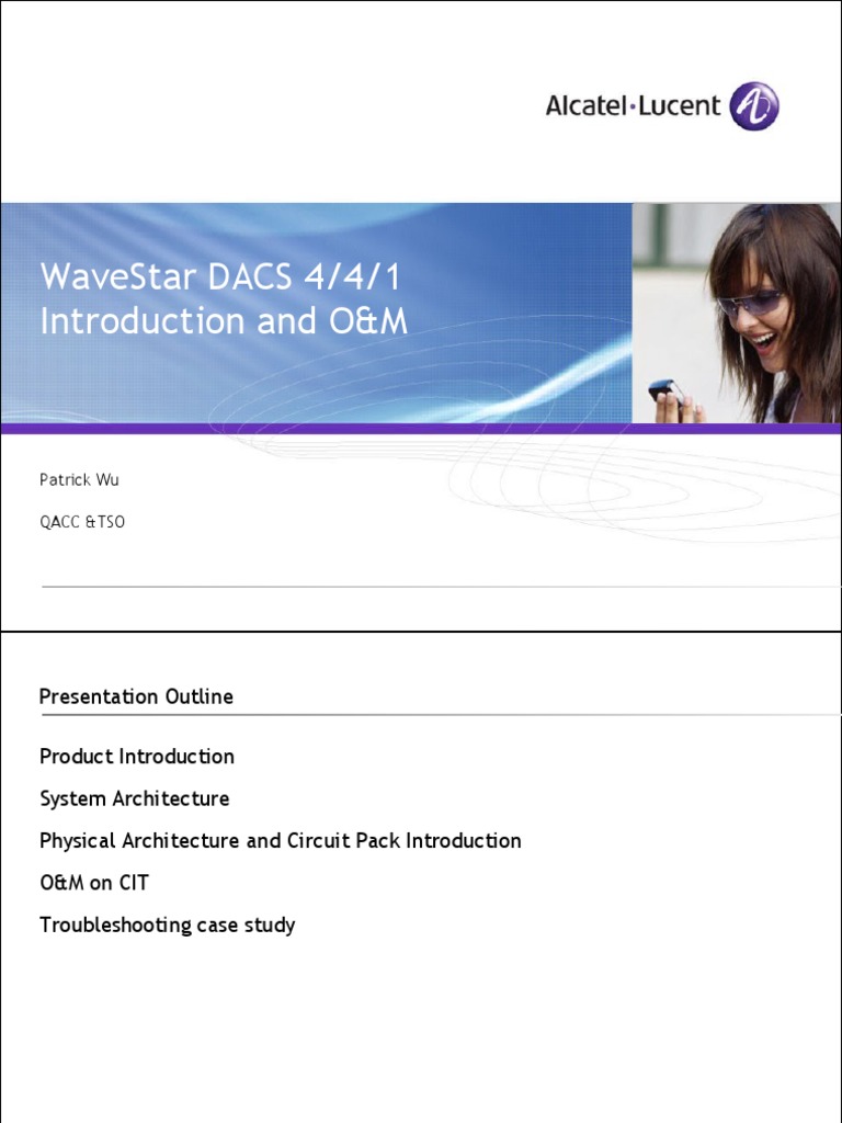 WaveStar DACS 441 Introduction | PDF | Computer Engineering ...