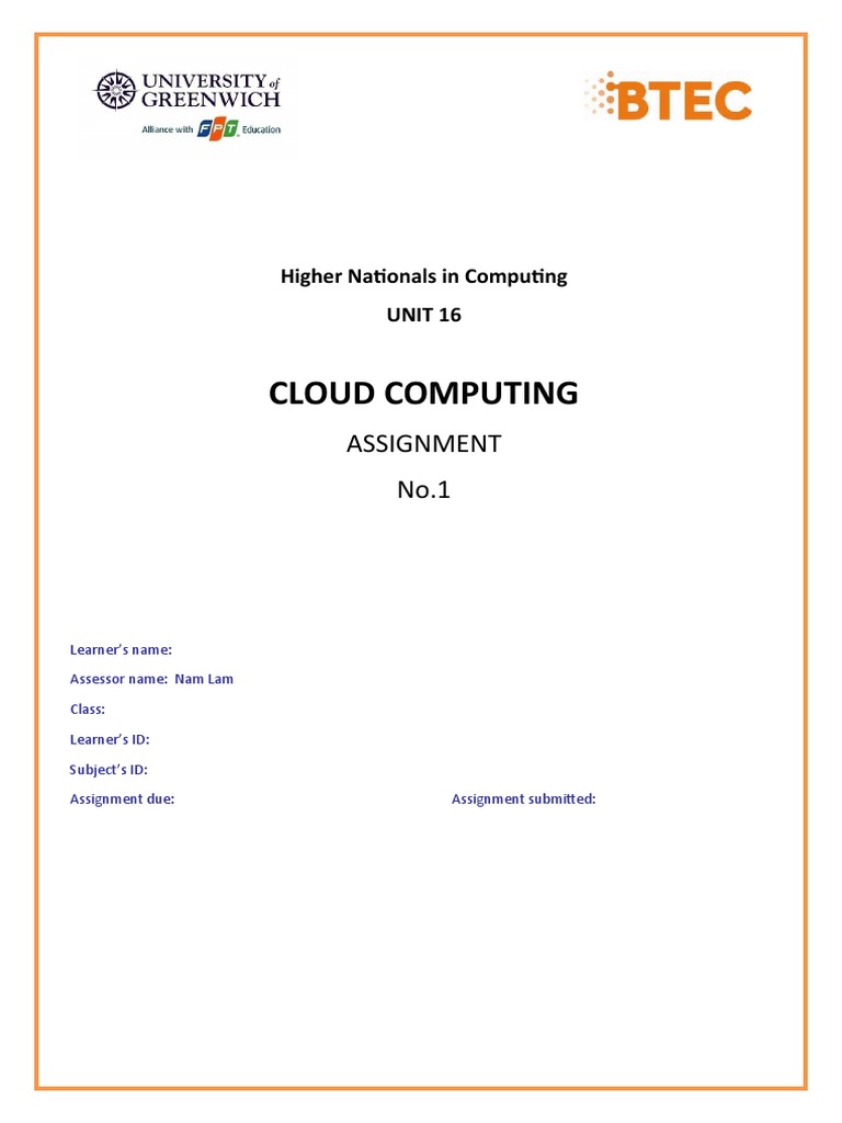 Assignment 1 ANSWER STRUCTURE Guide | Download Free PDF | Cloud ...