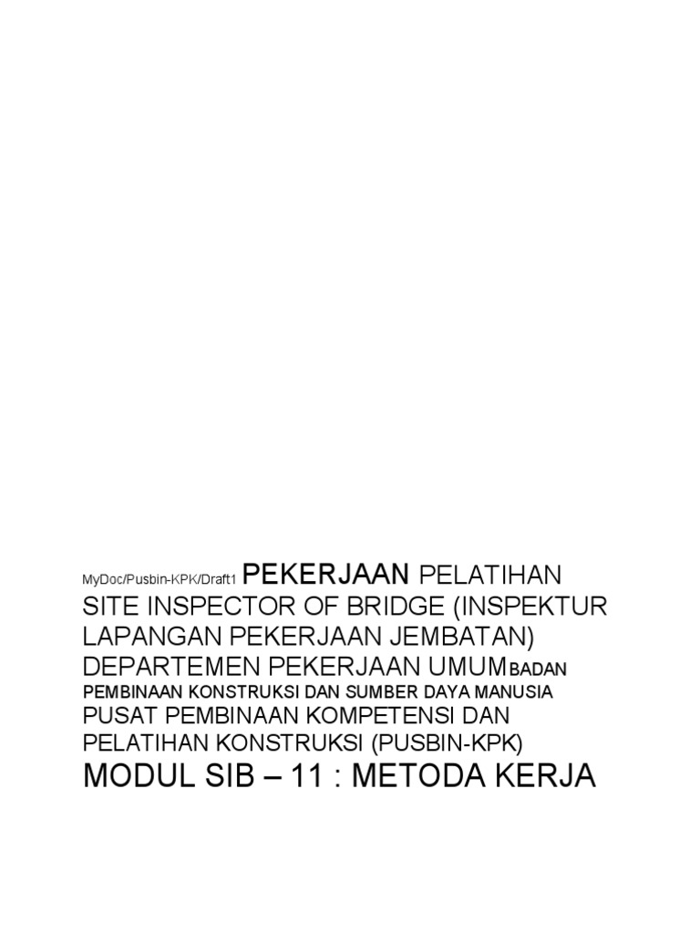 Pelaksanaan Jembatan | PDF | Seni | Teknologi & Rekayasa