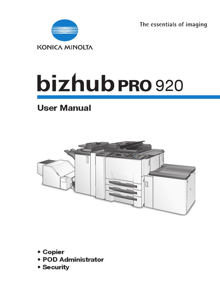User Manual: - Copier - POD Administrator - Security | PDF | Image ...