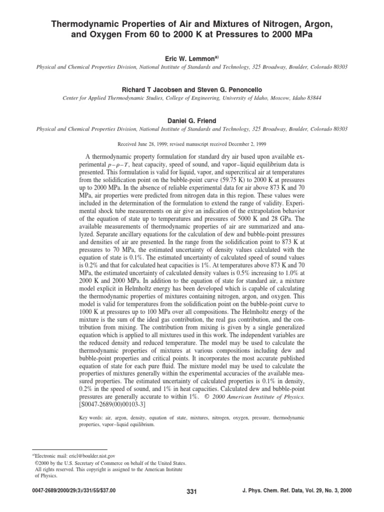Mixture Air | PDF | Atmosphere Of Earth | Gases