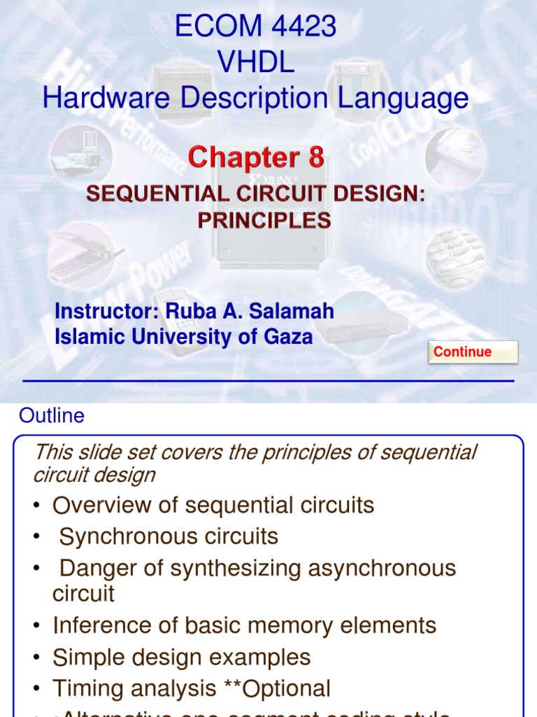 Chapter8 Vhdl Sequential Circuits Pdf Vhdl Hardware Description Language 5018
