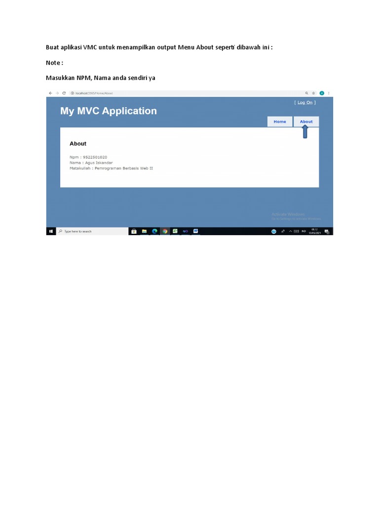 Tugas Pemrograman Berbasis Web II (R02) | PDF | Komputer