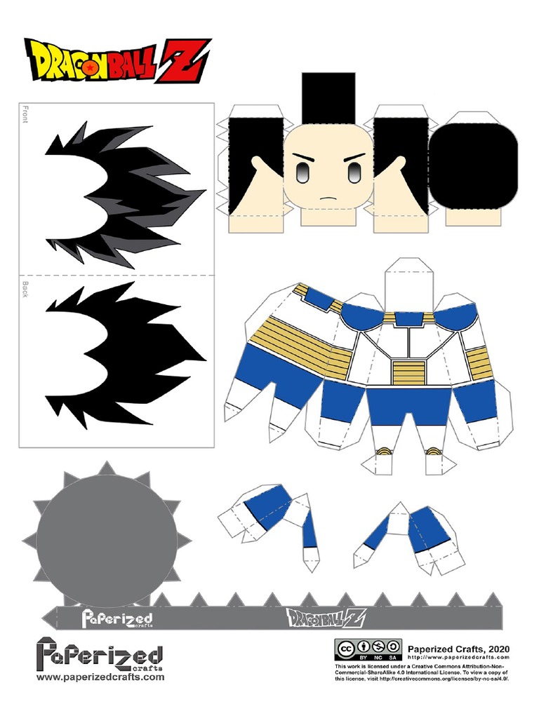 Dragon Ball Z - Vegeta Papercraft | PDF