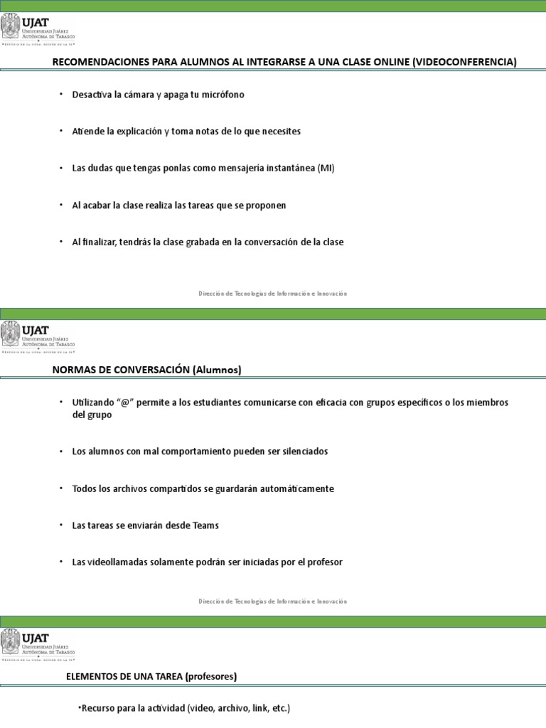 Normas para Clase Virtual | PDF