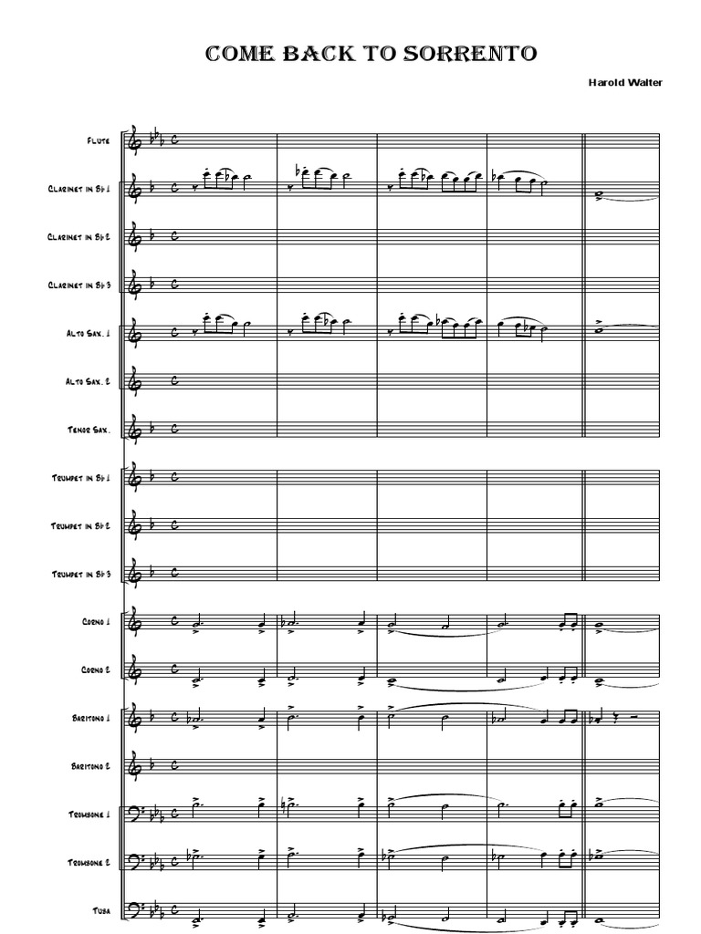 Come Back To Sorrento | PDF